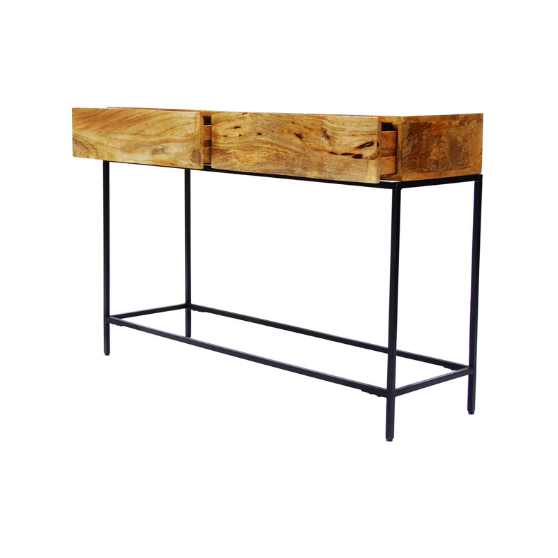 Steelside™ Alonnah 43" Solid Wood Console Table & Reviews | Wayfair